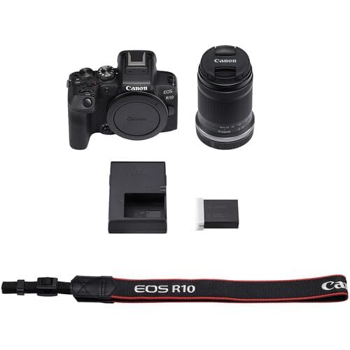 Canon EOS R10 Mirrorless Camera with 18-150mm Lens with Advanced Accessory and Travel Bundle | 5331C016 | Canon EOS R10 Mirrorless Camera