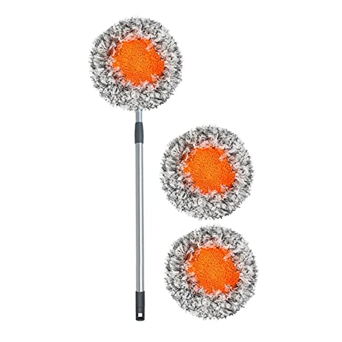 Mops for Floor Cleaning, 360° Rotatable Adjustable Cleaning Mop, Reusable Spin Mop Cloth, 2022 New Telescopic Microfiber Dust Wall Cleaner Mop, For Wall, Ceiling, Window And Baseboard Cleaner