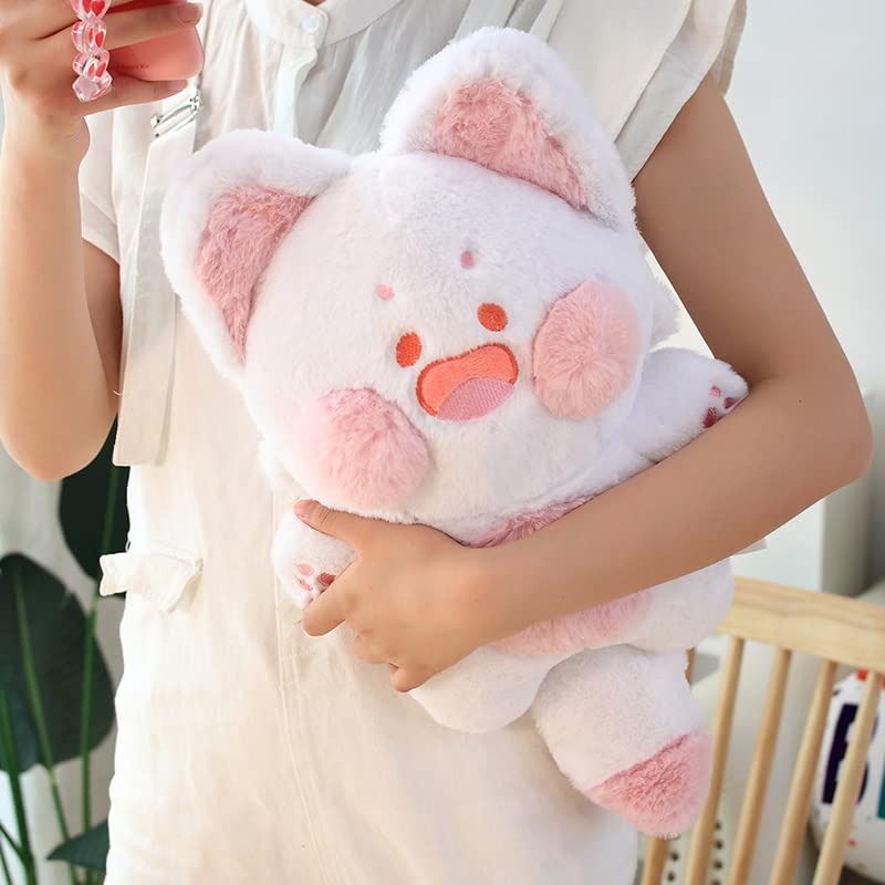 Galatee Cute Cat Plush Toy Cat Stuffed Animal Plush Soft Cat Plushie Pillow Gifts for Adults and Kids(15.7" Pink)