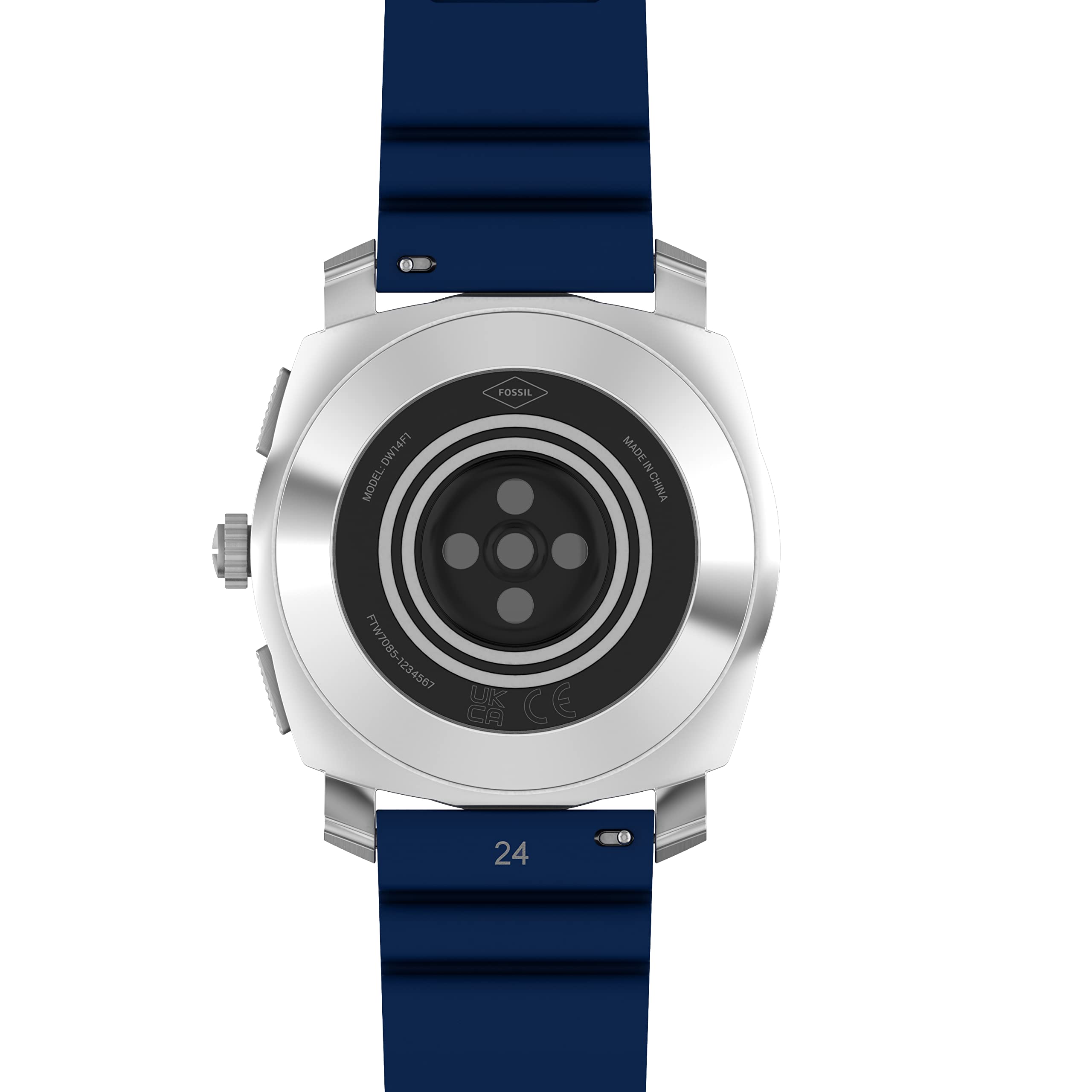 Fossil Men's Machine Gen 6 Hybrid 45mm Stainless Steel Mesh Smart Watch, Color: Black (Model: FTW7062)