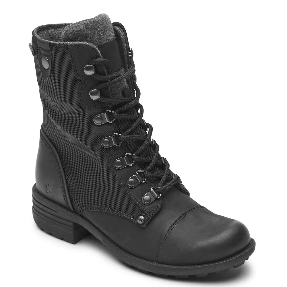 Cobb Hill Brunswick Lace WP Womens Boot 75 CD US BlackNubuck