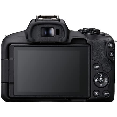 Canon EOS R50 Mirrorless Camera with 18-45MM and 55-210MM Lens Kit (Black) with Advanced Accessory and Travel Bundle | 5811C022 | canon eos r50