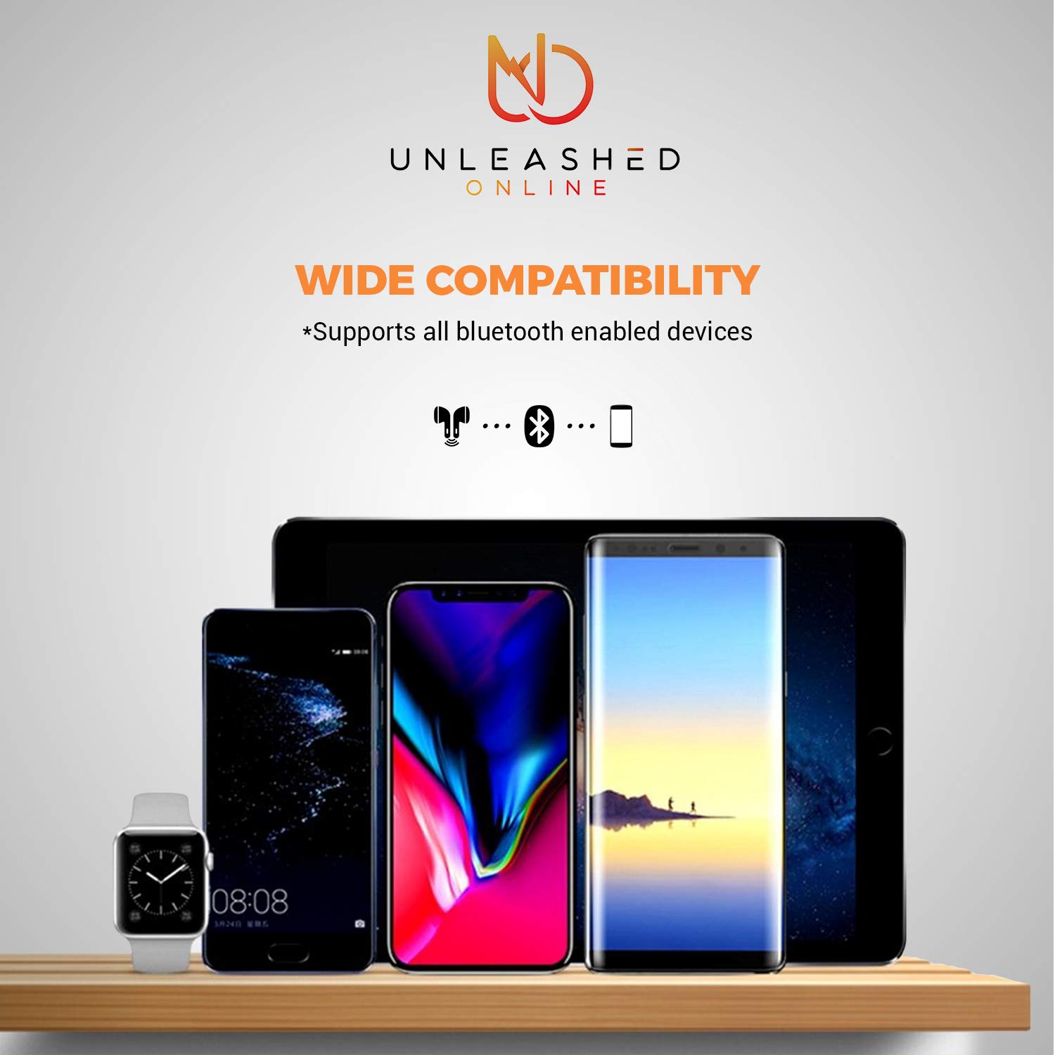 Compact Wireless Bluetooth 5.1 Noise Canceling Earbuds IPX7 Waterproof True Stereo Headphones 36 Hr Playtime Charging Case (with Built in Phone Charging Feature) in Ear Microphone for Sports Work Play