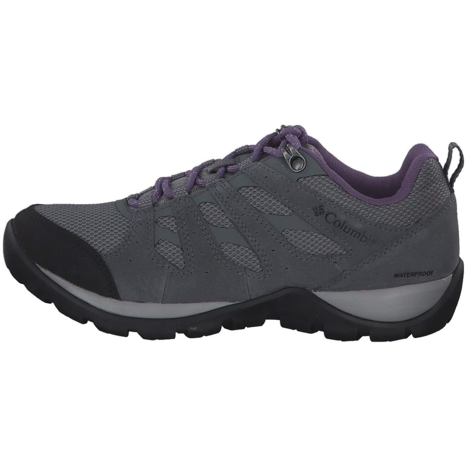 Columbia Women's Redmond V2 Waterproof, Ti Grey Steel/Plum Purple, 7.5