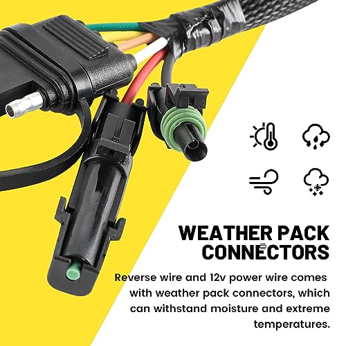 Oyviny 529004 Blade Quick Connect Harness for Installing Blade LED Tailgate Light Bar, Sync Rear Light Bar with Brake and Reverse Lights Uscar 7 Pin to 4 Way Flat Trailer Harness