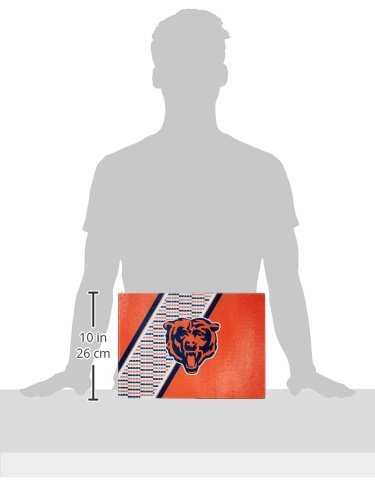 Duck House NFL Chicago Bears Tempered Glass Cutting Board with Display Stand white, 10" X 14"
