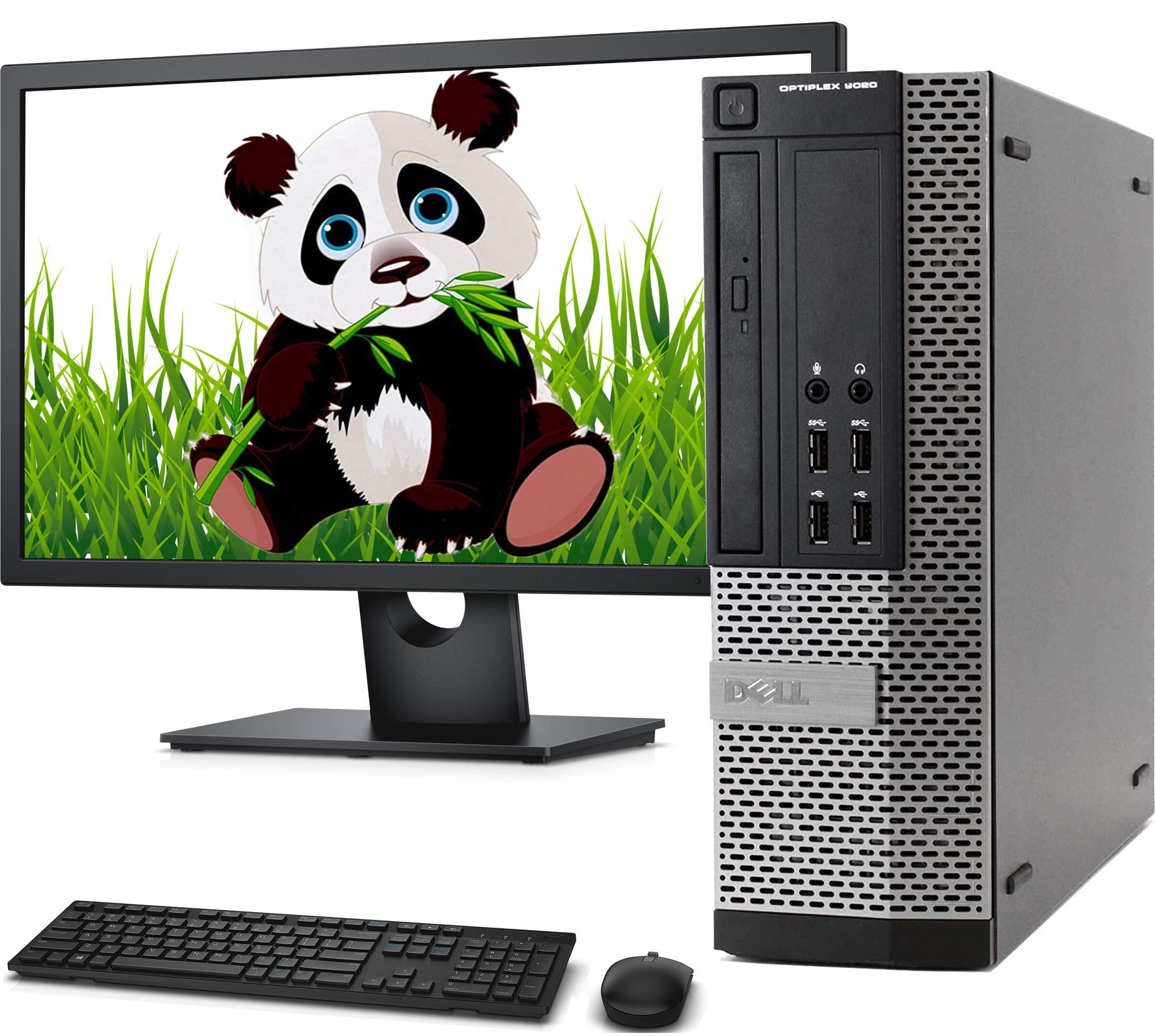 Dell OptiPlex 9020 SFF Computer Desktop PC, Intel i5 Processor, 32GB Ram, 256GB M.2 SSD + 2 TB HDD, FHD 24 Monitor, Wireless Keyboard and Mouse, WiFi & Bluetooth, Windows 10 Pro (Renewed)