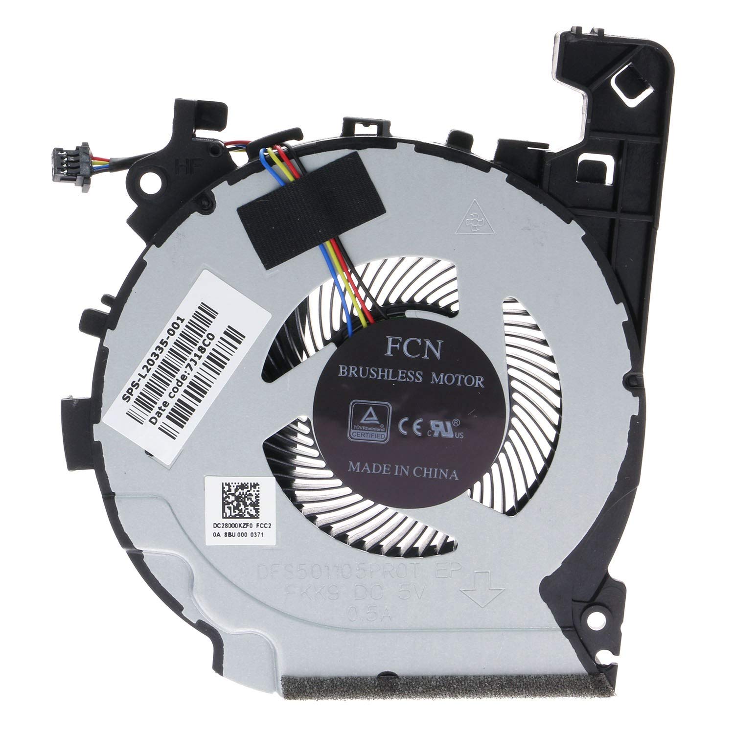 CPU Cooling Fan for HP Pavilion 15-CX 15-CX0060TX 15-CX0058WM DC28000KZF0 SPS-L20335-001