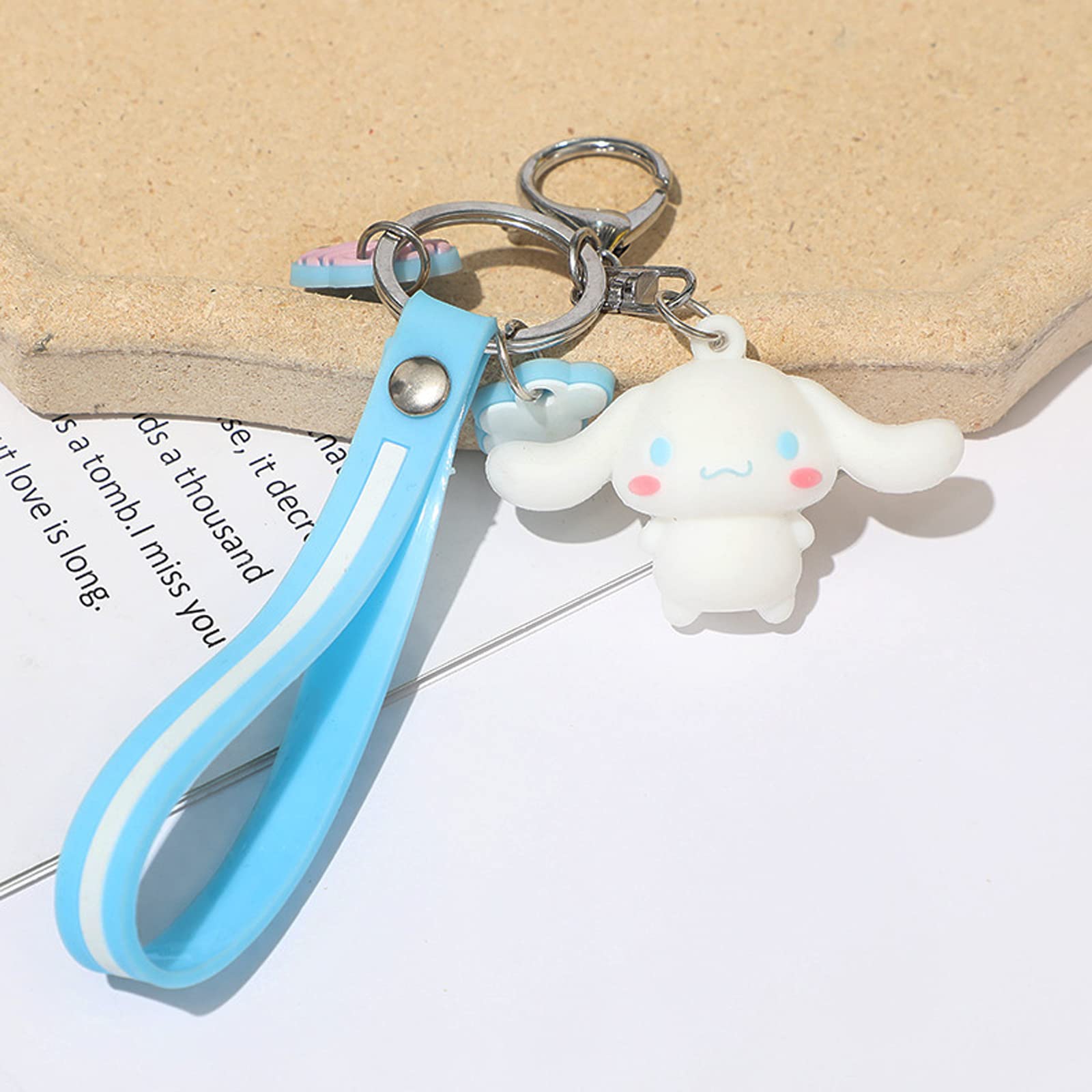 Cute Keychain for Girls - Kawaii Anime Keychain, Ladies Purse Handbag Decorative Bag Accessories (Dog)