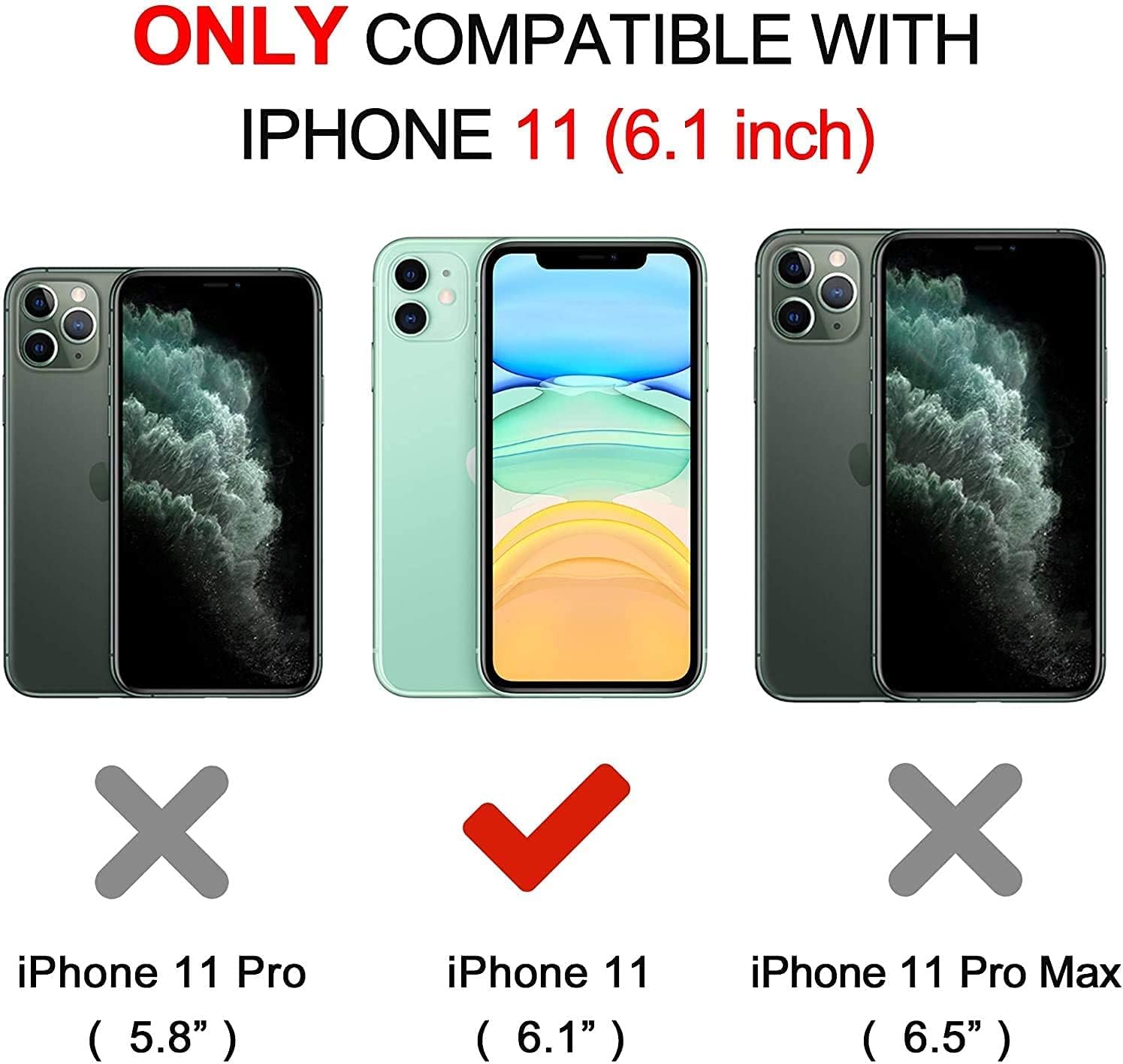 Case for iPhone 11, and [2 x Tempered Glass Screen Protector] 360 Full Body Coverage Heavy Duty Shockproof TPU Bumper with Clear Hard Back 3in1 (Yellow