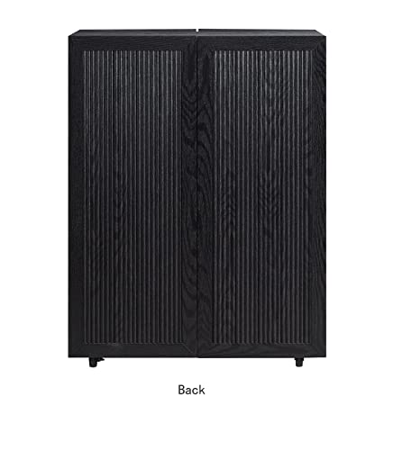 Home Source Jill Zarin Folding Wine Cabinet Black