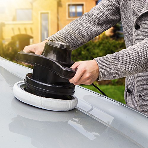 Wagan EL2078 10-Inch Euro Waxer Orbital Buffer 3500rpm 10 ElectricCar Buffer Polisher Waxer Machine Ergonomic Handle Design Wool Pads for Car Buffers and Polishers
