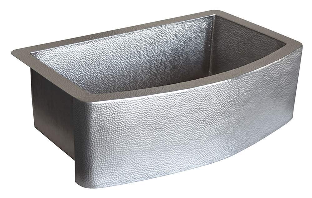 Rhapsody Farmhouse Kitchen Sink in Brushed Nickel