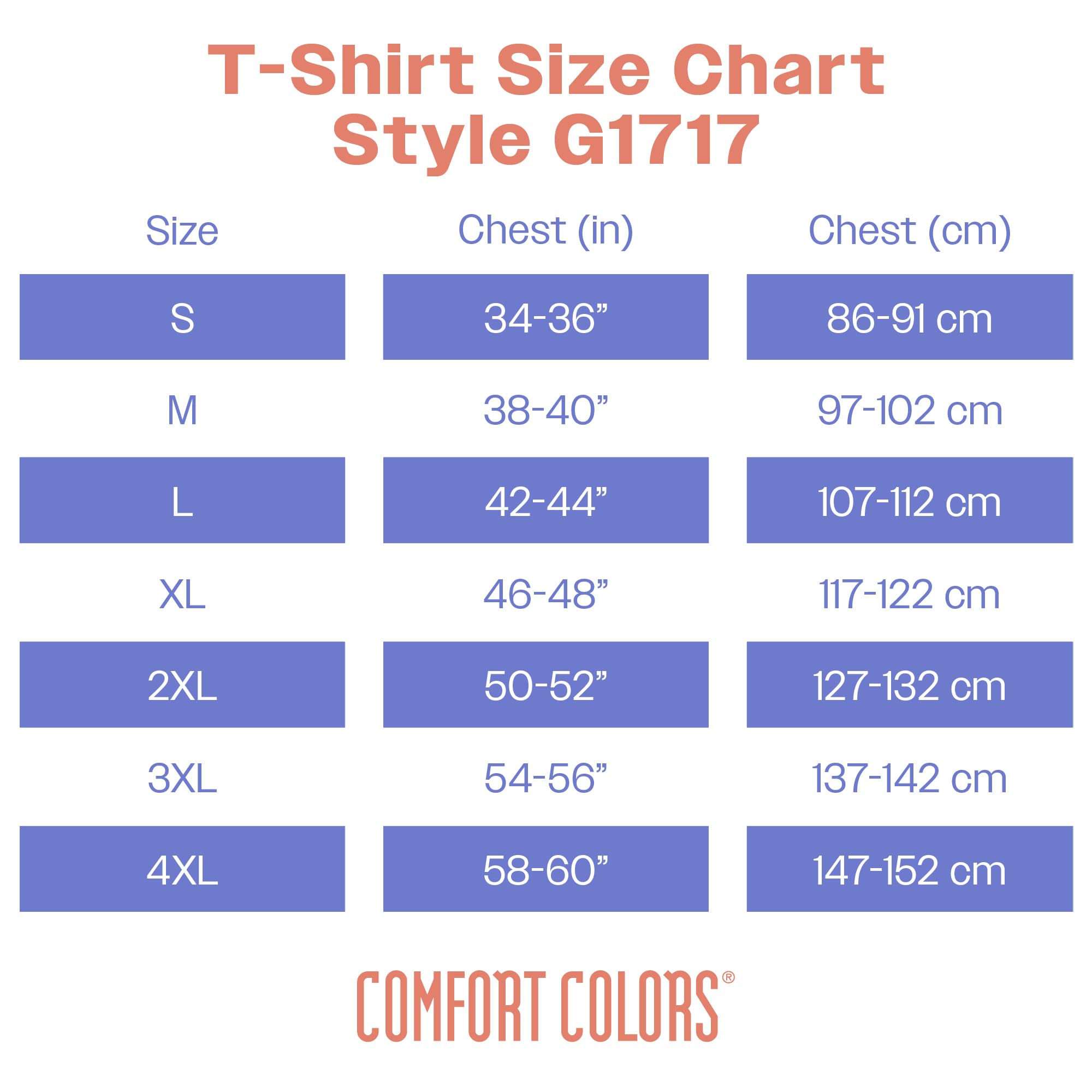 Comfort Colors Adult Short Sleeve Tee, Style G1717, Washed Denim (2-pack), X-Large