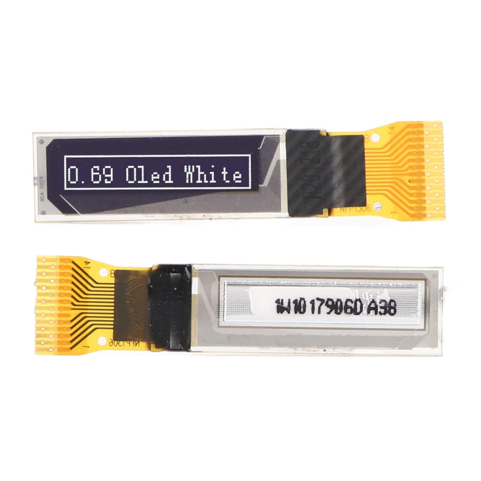 Digital LCD Board Accessory, SPI IIC Interface 96x16 LCD Display Module 14 Pin 4Pcs Wide Compatibility for Electronics Electrical and Engineering