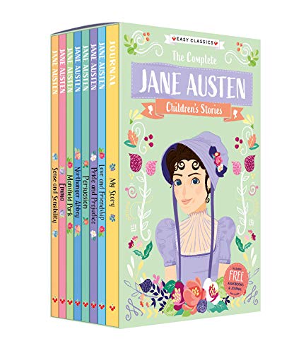 Jane Austen Children's Stories (Easy Classics) 8 Book Box Set (Emma, Pride and Prejudice, Northanger Abbey … Sense and Sensibility)