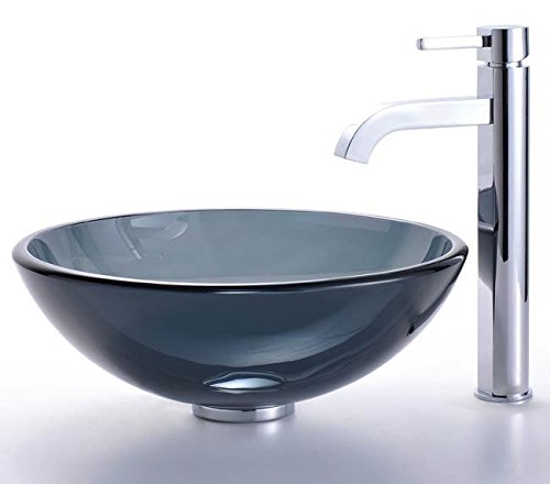 KRAUS Ramus™ Single Handle Vessel Sink Bathroom Faucet in Satin Nickel, KVS-1007SN