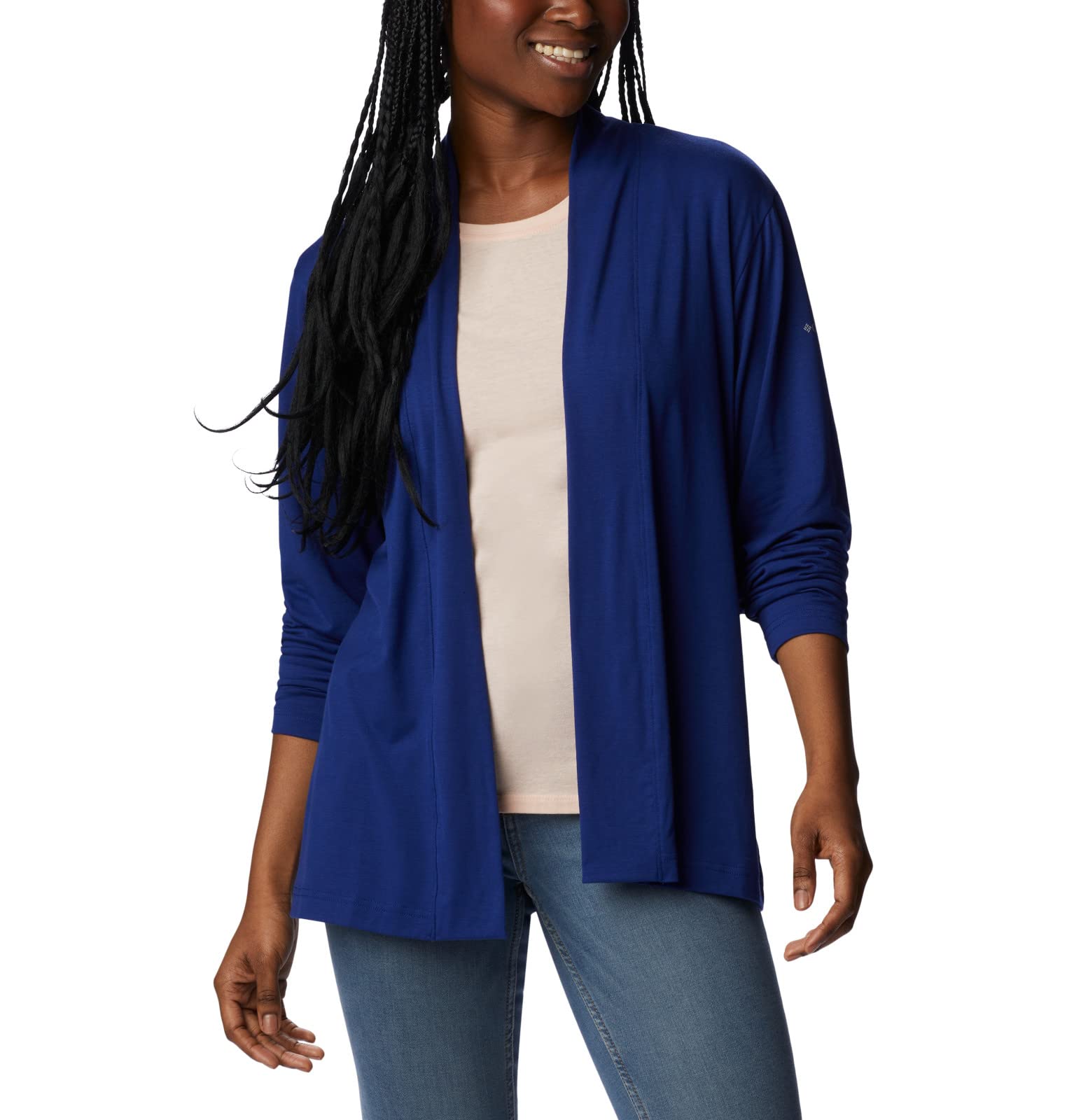 Columbia Women's Anytime Knit Layering Long Sleeve, Dark Sapphire, Large