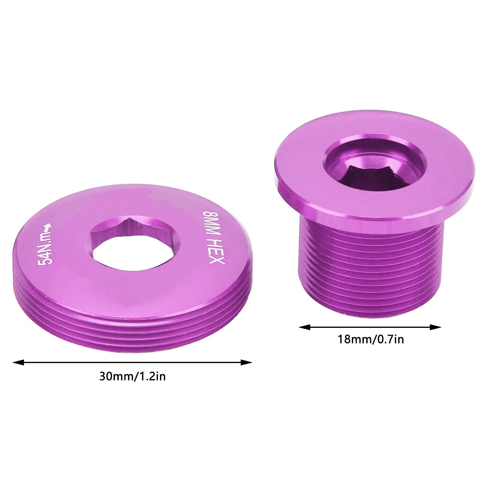 Crank Arm, Rust Proof Bicycle Crankset Fixing Stable High Strength Firm Resistance for Road Bike(Purple)