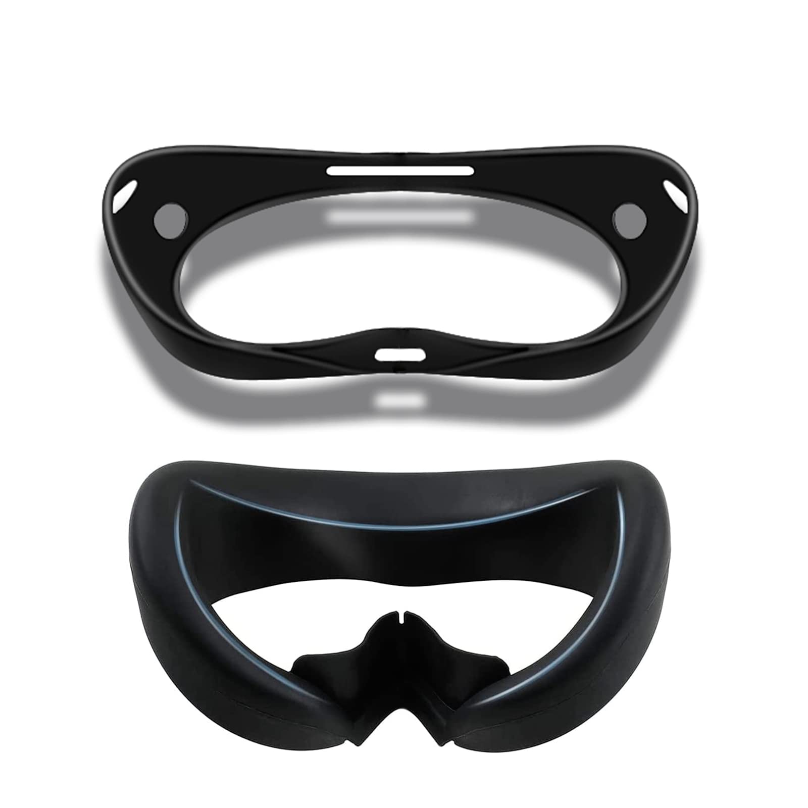 Esimen Shell Cover & Silicone Face Cover for PICO 4, Soft, Reduces Light Leakage, Anti-Sweat, Washable VR Accessories for PICO 4(Black)