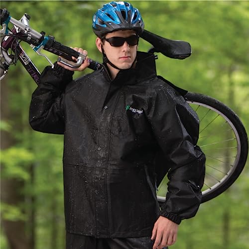 FROGG TOGGS Men's Standard Classic Pro Action Waterproof Breathable Rain Jacket, Black, Small