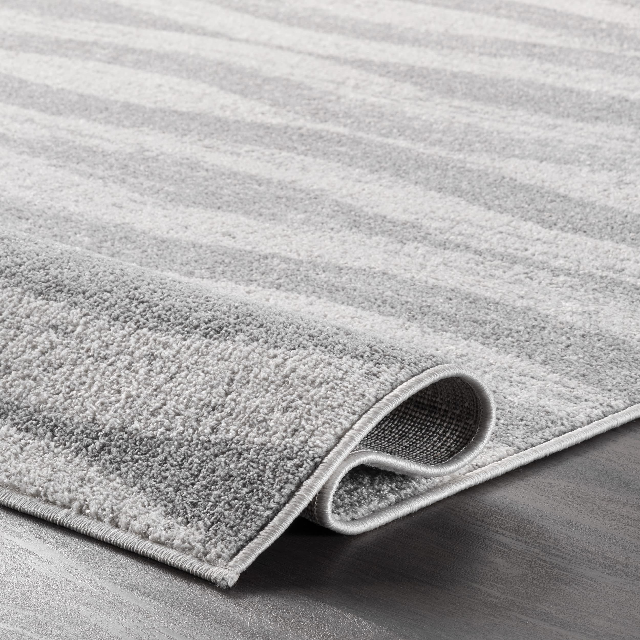 nuLOOM 7' x 9' Performance Indoor Area Rug, Non-Shed, Power Loomed High-Traffic Area Rug for Living Room, Bedroom, Home, Tristan Grey