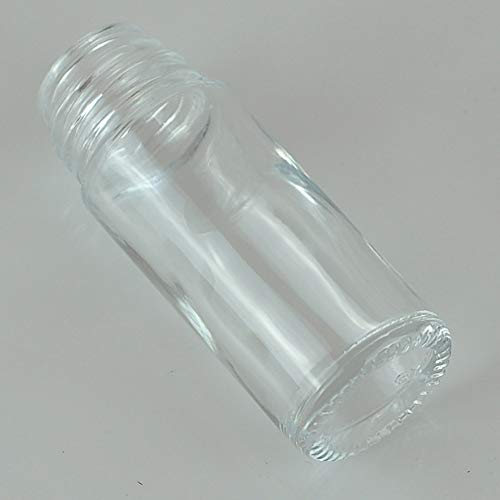 ConStore 4 PCS 30ML Deodorant Glass Roller Bottles with Plastic Roller Ball Black Cap Leak-Proof Massage Roll On Bottles Containers