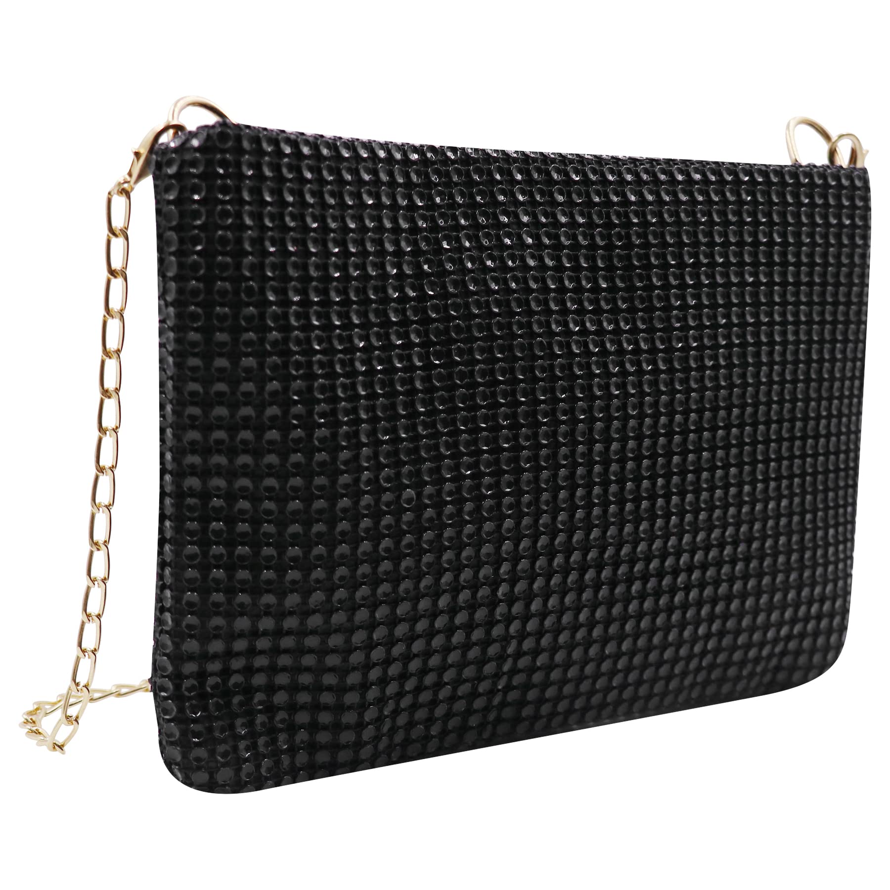 Caviotess Bling Rhinestone Evening Bag for Women Crystal Crossbody Bag Clutch Purse for Party Wedding