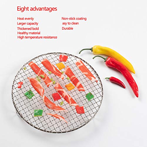 InBlossoms Versatile Round 304 Stainless Steel Cooling Rack Baking,Heat Resistant Rust Proof Sturdy Durable Dia 9.5"