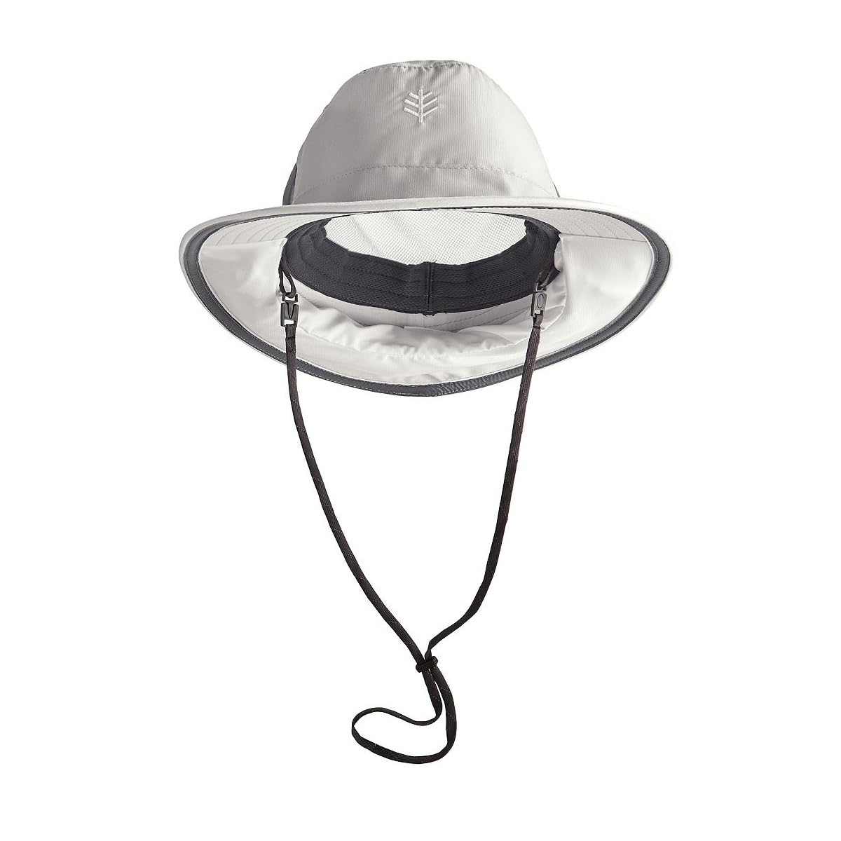 Coolibar UPF 50+ Unisex Convertible Boating Hat - Sun Protective (Medium/Large- White)