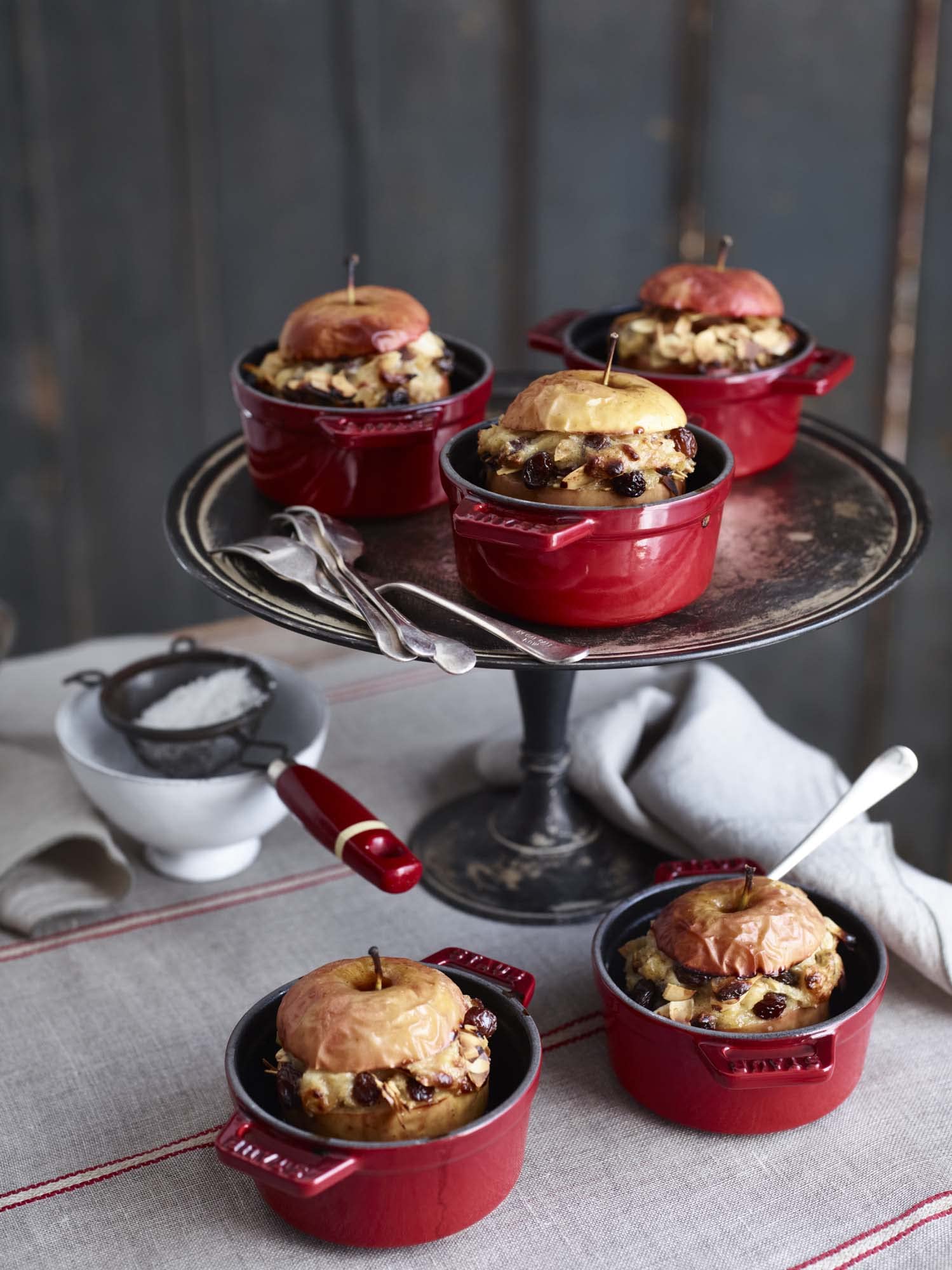 Staub Cast Iron 0.25-qt Mini Round Cocotte - Cherry, Made in France