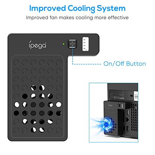 Cooling Fan for Xbox Series X Console, Game Console Cooler Cooling System Accessories with External USB Port for Xbox Series X
