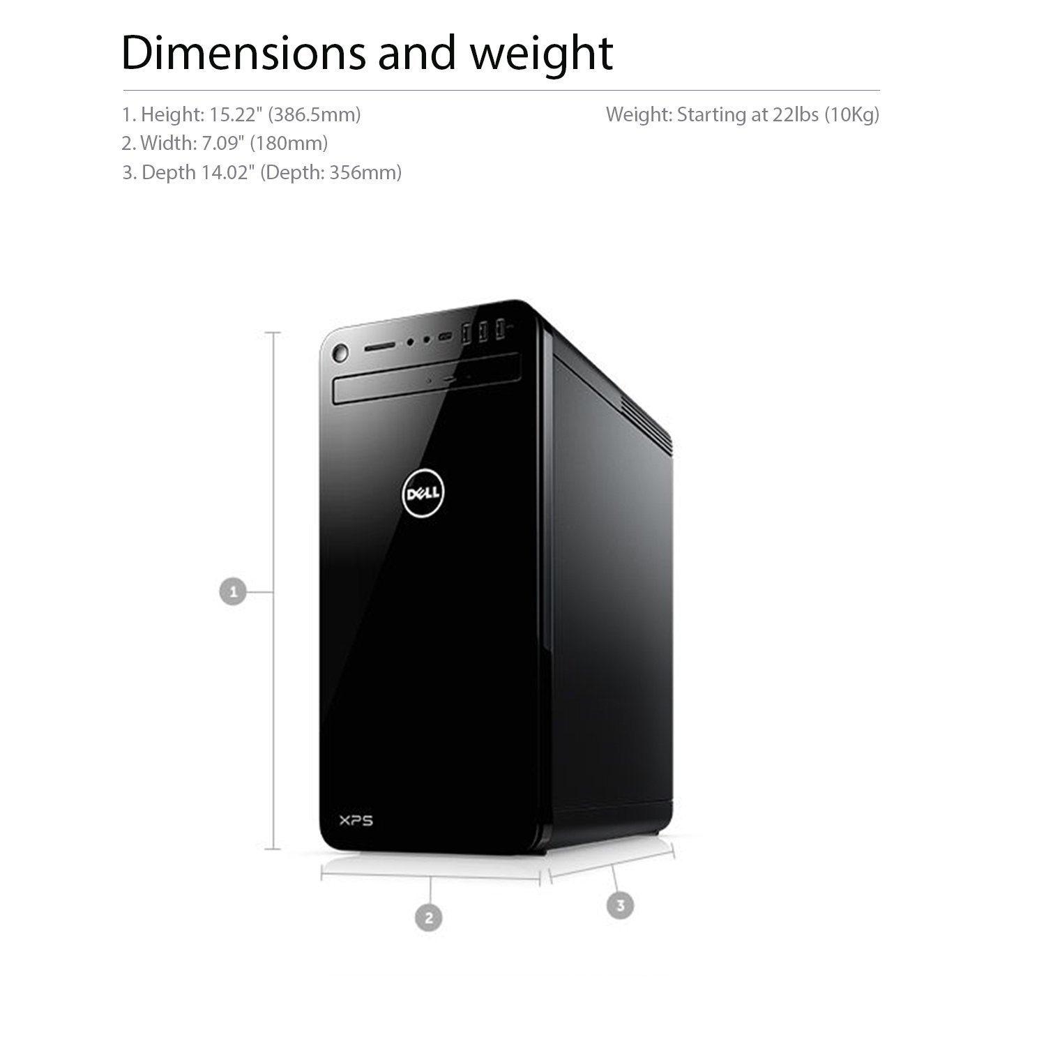 Dell XPS 8930 Tower Desktop - 8th Gen. Intel Core i7-8700 16GB DDR4 Memory, 2TB SATA Hard Drive, 4GB Nvidia GeForce GTX 1050Ti Windows 10 Black (Renewed)