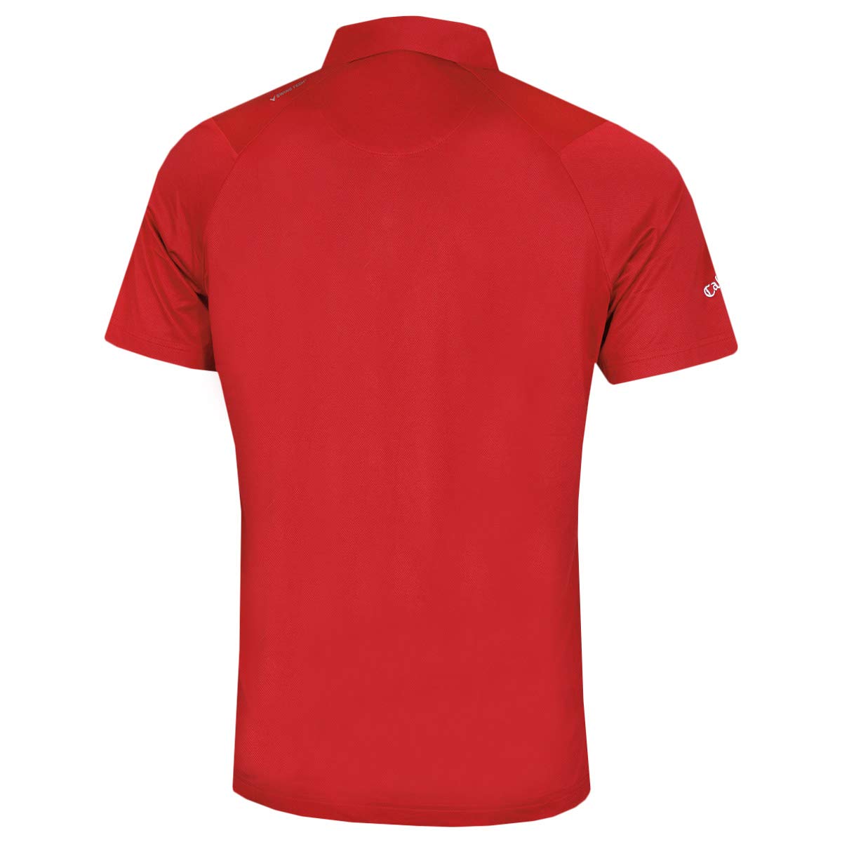 Callaway Golf Mens Swingtech Solid Stretch Golf Polo Shirt Tango Red XL
