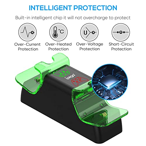 Cooling Fan Stand for Xbox Series S with 1400mAh Rechargeable Battery Pack and Upgrade Charging Station with 1400mAh Rechargeable Battery for Xbox Series X/S Controllers