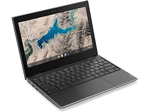 Lenovo 100e 2nd Gen 11.6" Rugged & Spill Resistant Laptop HD Chromebook Laptop, MT8173 CPU, 4GB LPDDR3 RAM, 32GB eMMC TLC SSD, 720P HD Camera, Black, Chrome OS