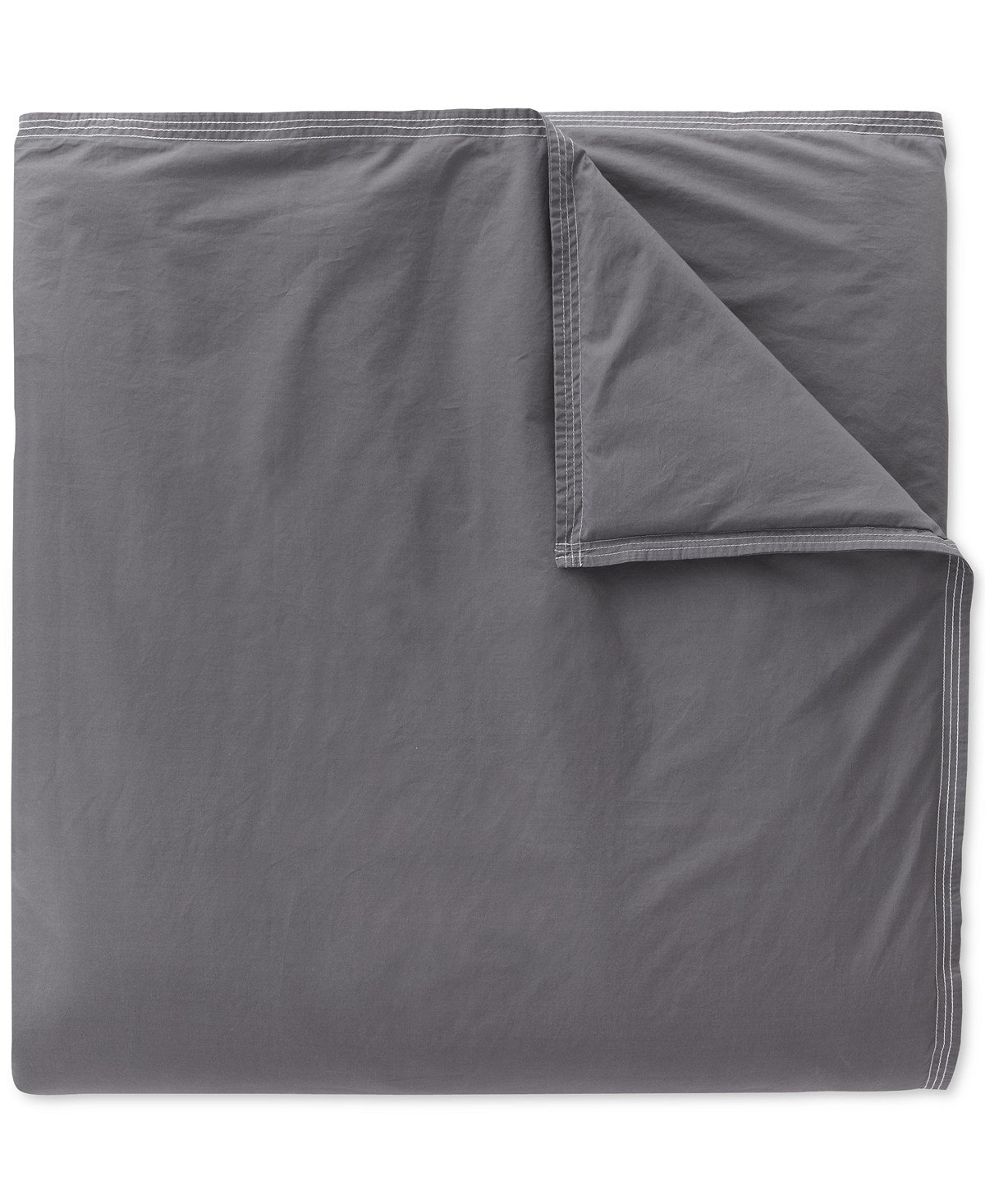 Lacoste Washed Solid Duvet Set, Castle Rock, King
