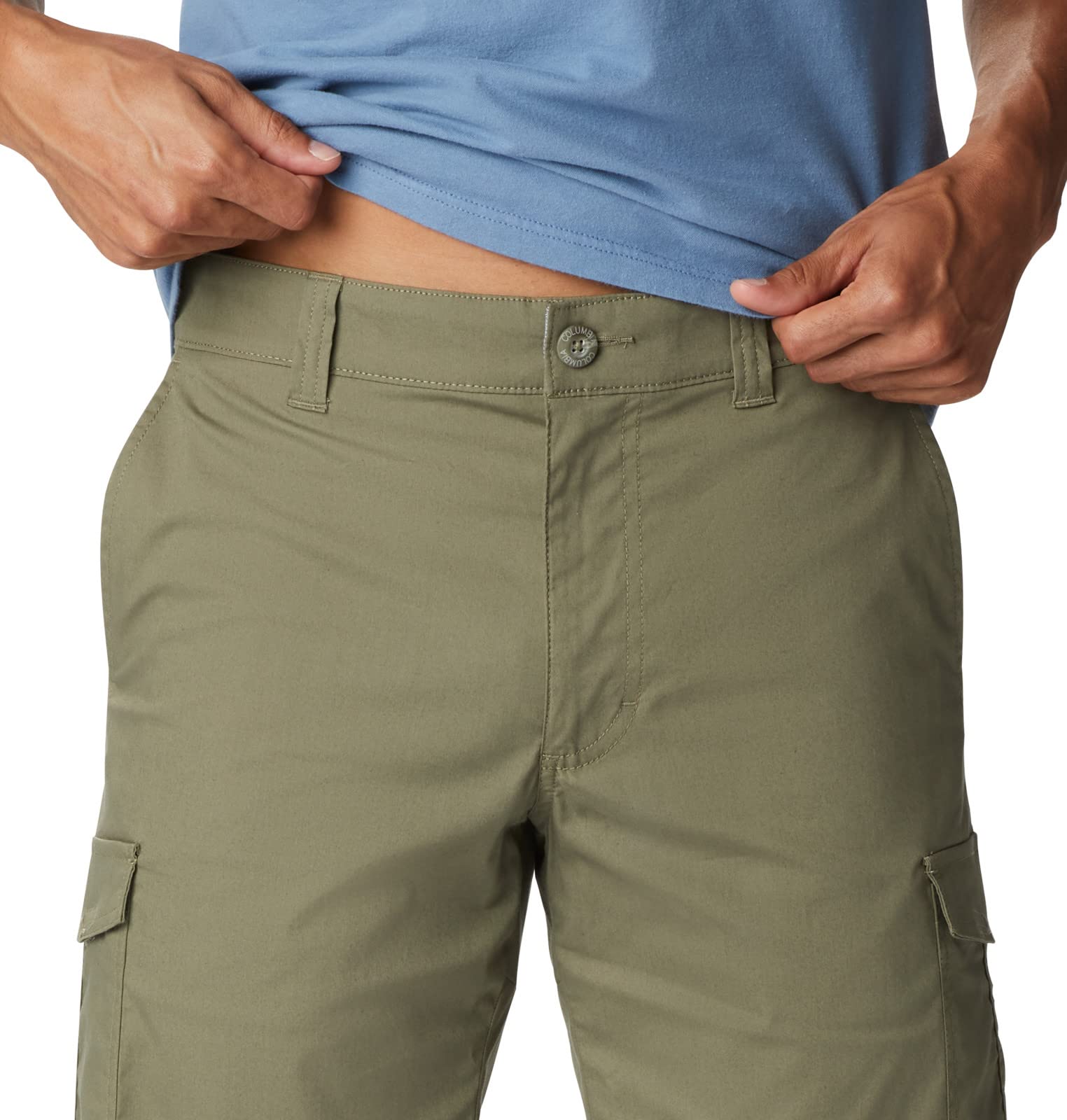 Columbia Men's Brentyn Trail Cargo Short, Stone Green, 36x8