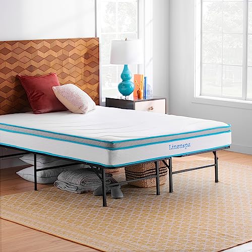 LINENSPA 8 Inch Memory Foam and Innerspring Hybrid Mattress β California King Mattress β Bed in a Box β Medium Firm Mattress