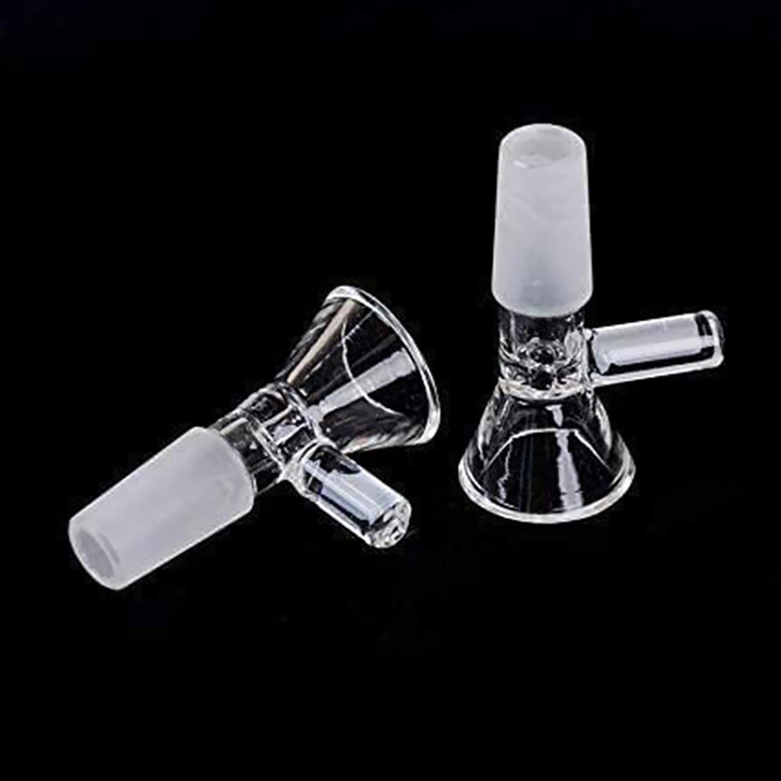 Glass Funnel,14mm Glass Tube Filter with Handle,Funnels for Kitchen Use Filling Bottles,Scientific Test Lab Short Stem Funnels,Jar Funnel,14mm Bowl Piece 1 Pc