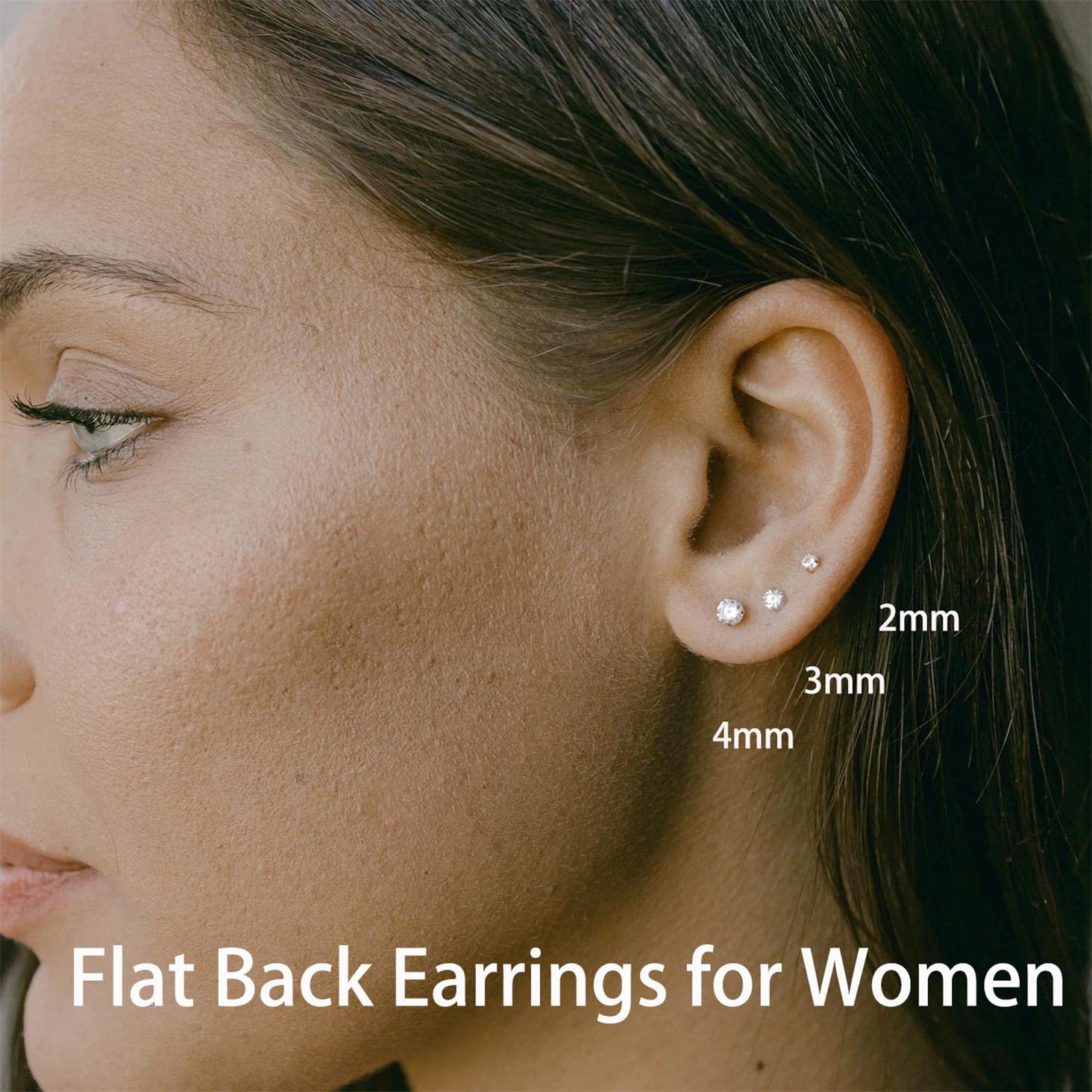 Dainty 6 Pairs Earrings Sets for Multiple Piercing, Lightweight 14K Gold Plated Small Huggie Hoop Earrings, Lobe, Hypoallergenic (14K Gold Plated- Huggie Hoops and CZ Studs)