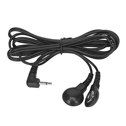 Demeras Electrode Wire, Metal Wire Black Replacement Button Electrodes Wire 5PCS for TENS