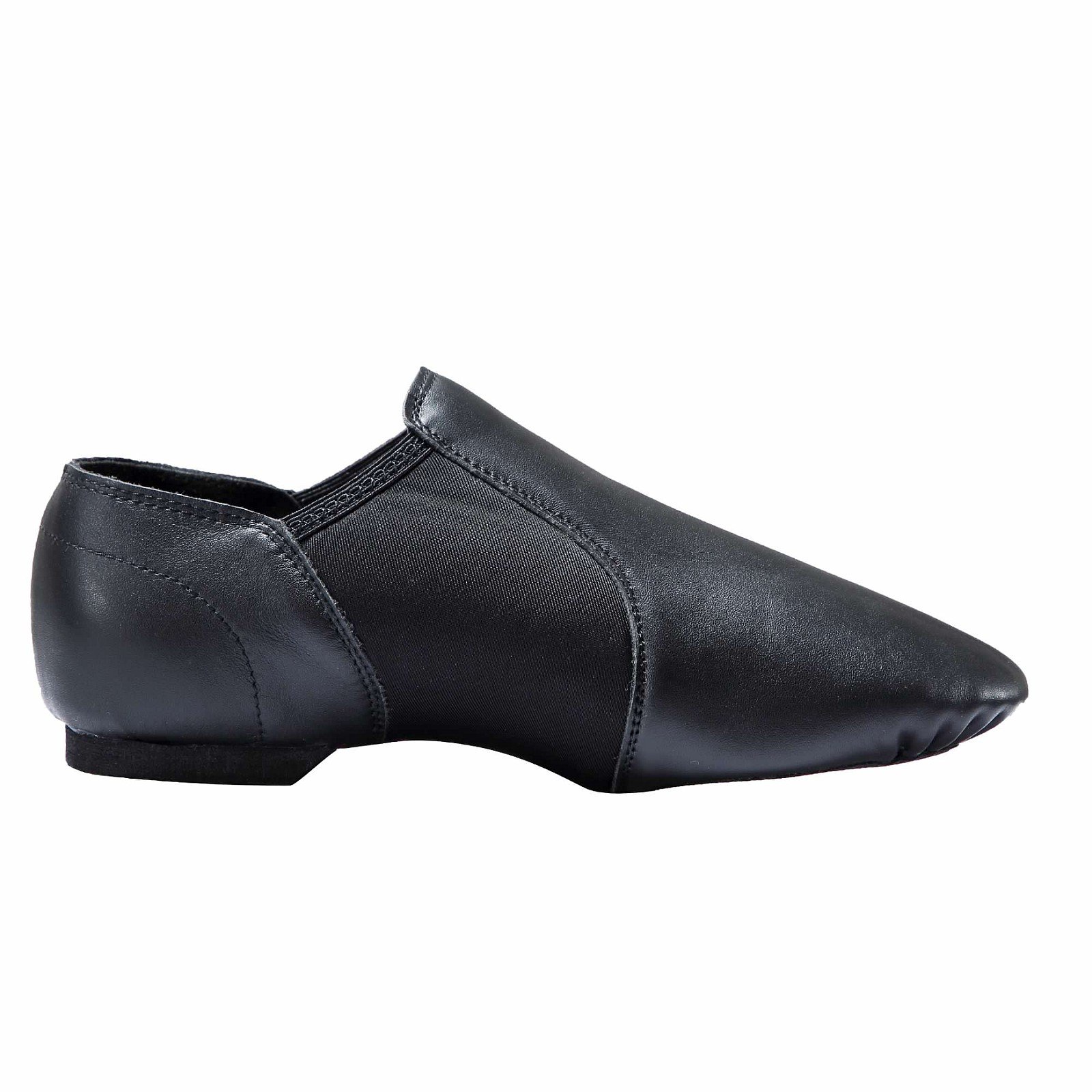 Dynadans Leather Upper Slip-on Jazz Dance Shoe for Women Men's Dance Shoes Black 8.5M