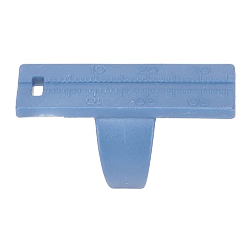 Finger Endodontic Ruler, Endodontic Measuring Ruler Plastic Clear Scale Portable Mellow for Clinics (Blue)