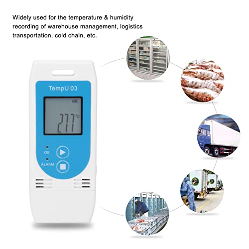 Digital USB Temperature Data Logger Reusable Cold Chain Shipping Temperature Monitor with LCD Screen