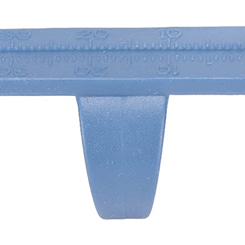 Finger Ruler Hospital Transparent Scale Portable Safe Endodontic Measuring Ring for Dentist (Blue)