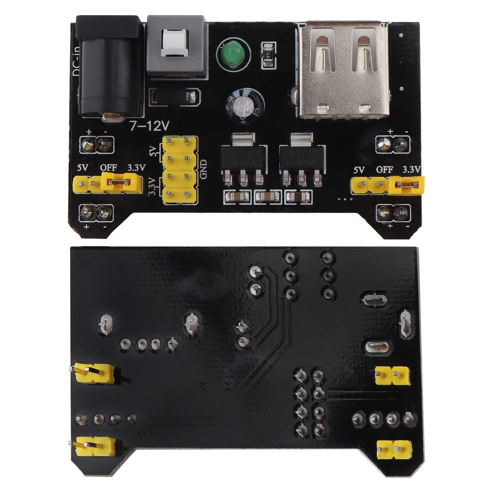 DiGiYes 830 MB-102 Tie Points Solderless Breadboard+3.3V 5V Power Supply Module+65pcs Jumper Cables DIY Starter Kits Fit for Arduino Starter Kits