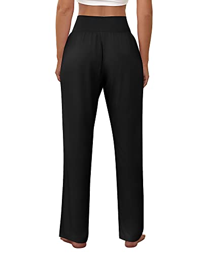 Neer 3 Pcs Women's Wide Leg Yoga Pant Comfy Loose Sweatpants High Waist Lounge Casual Athletic Pant Workout Joggers Pant (as1, Alpha, s, Regular, Regular, Black, Dark Gray, Pink)
