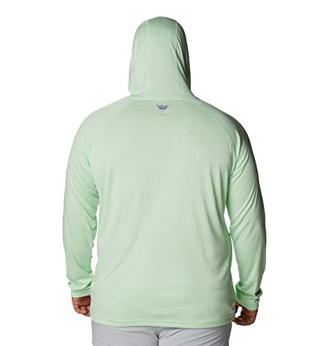 Columbia Men's Big Terminal Tackle Hoodie, Key West/Vivid Blue Logo, X-Large Tall