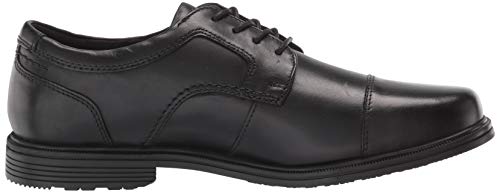 Rockport mens Rockport Men's Robinsyn Waterproof Cap Toe Oxford, Black, 9.5 US